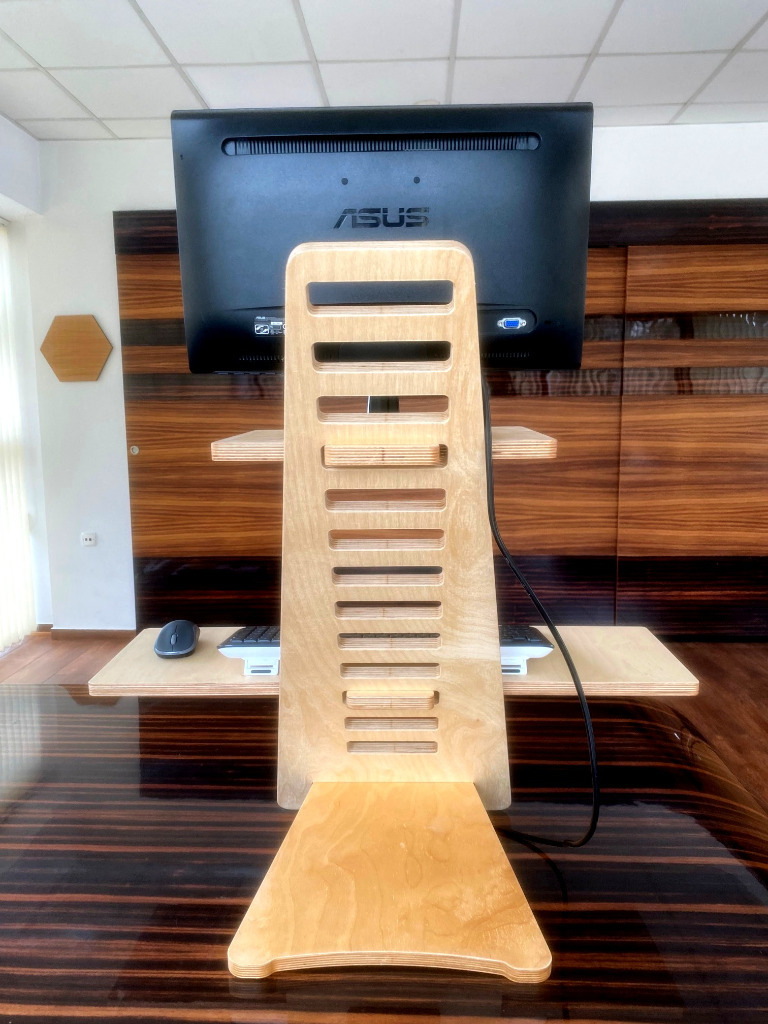 STOJAK NA KOMPUTER MONITOR Drewniany Pionowy | Izdebnik | Kup teraz na ...