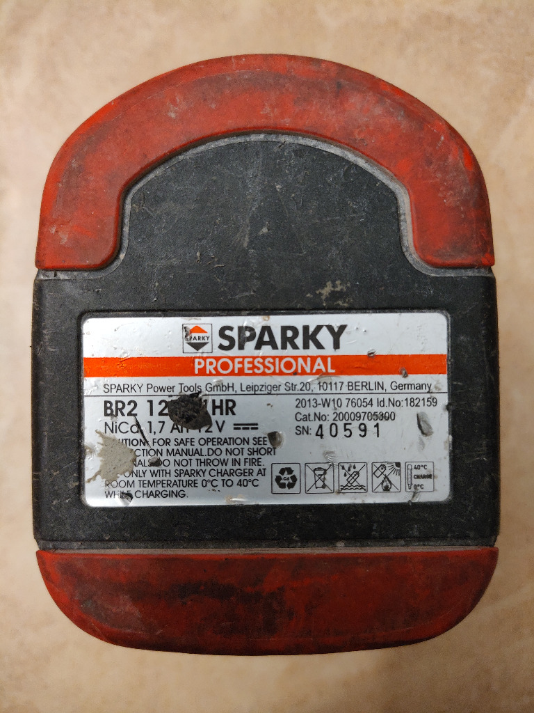 Akumulator SPARKY BR2 12E-B1HR - niesprawny | Elbląg | Kup teraz na ...