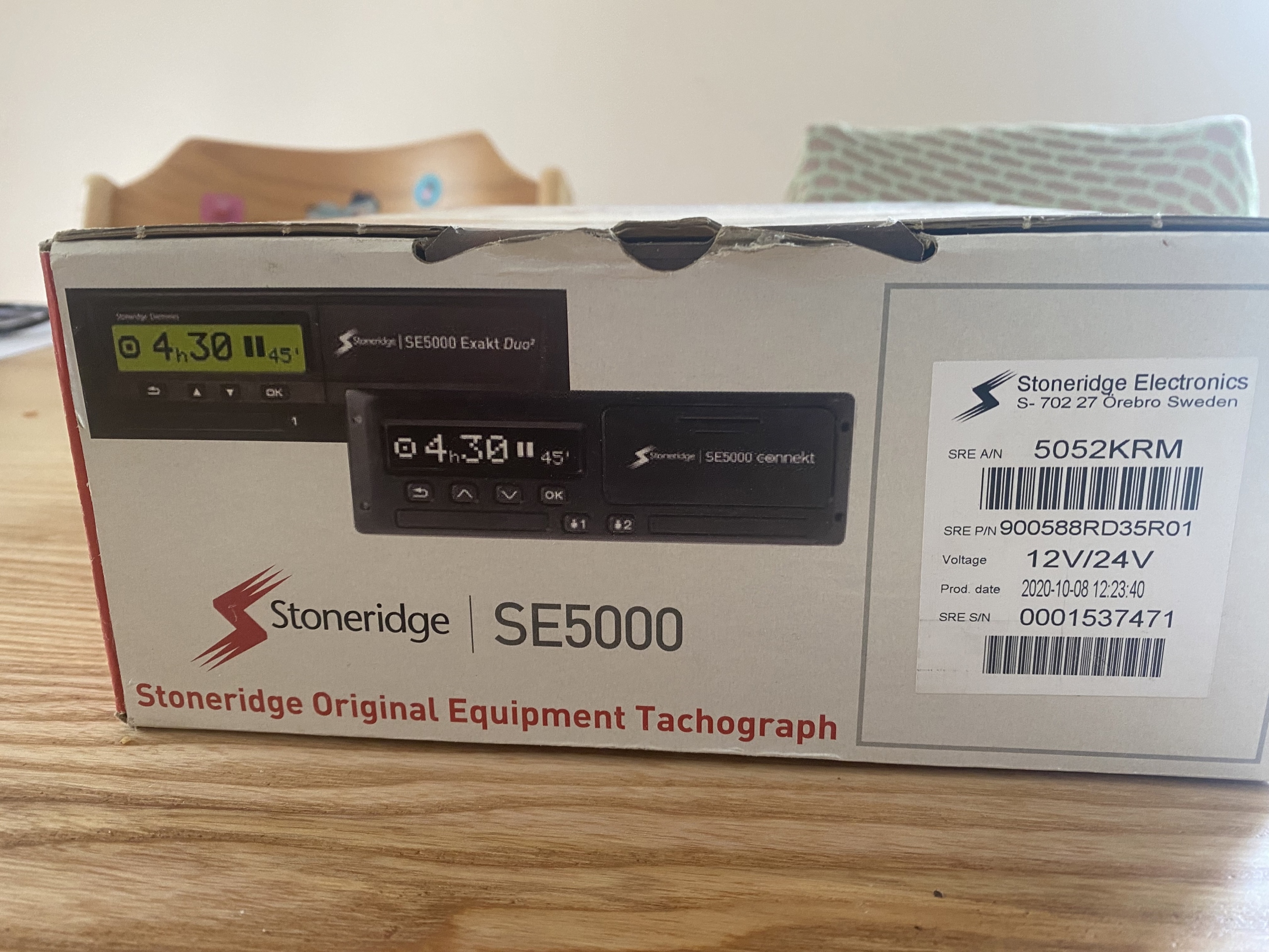 Tachograf stoneridge se5000 rok 2020.10 12/24 V | Stare Babice | Kup ...