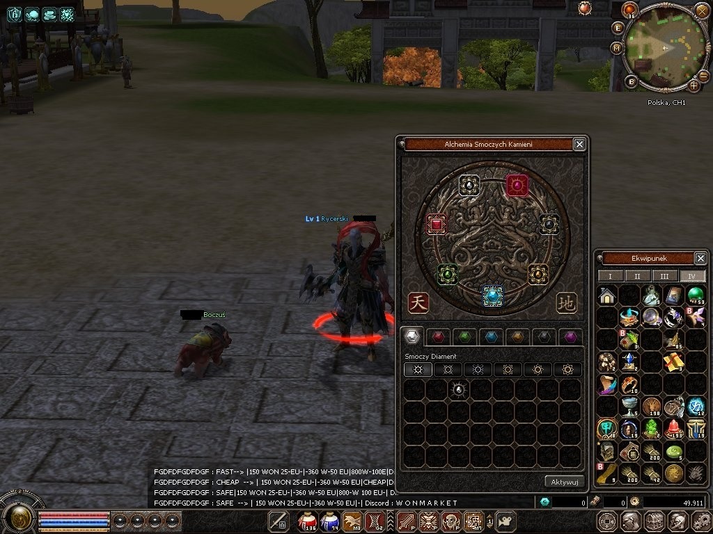 Metin2 Polska Sura WP 1lvl champion Szata aury +ALCHEMIA MITYCZNA ...