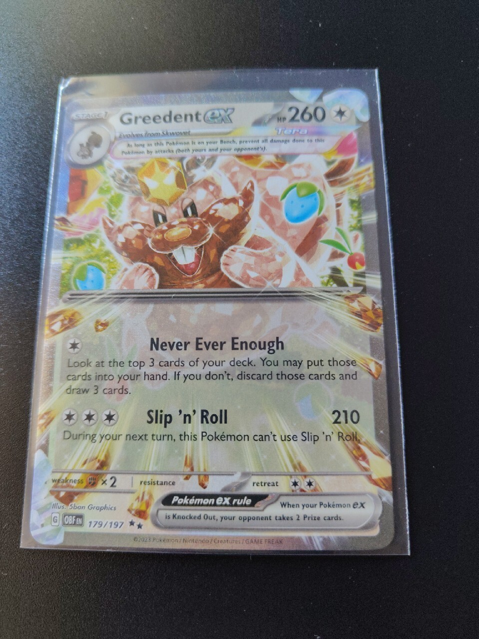 Karta Pokemon Greedent ex obf 179 | Żory | Kup teraz na Allegro Lokalnie