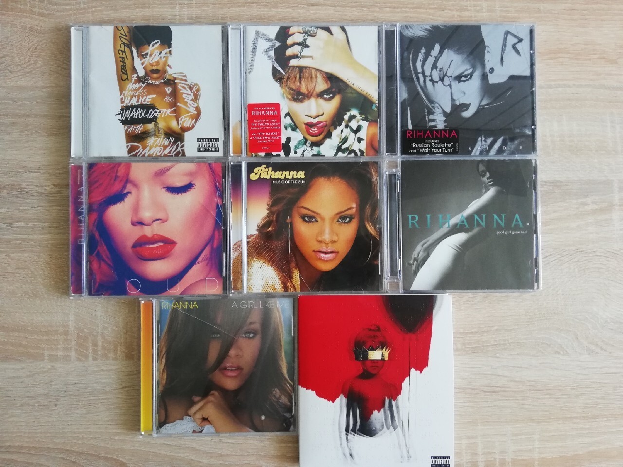 Rihanna zestaw 8 CD dyskografia pełne wydania | Kozienice | Kup teraz ...