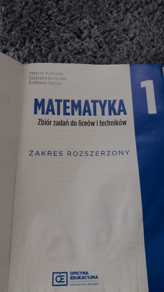 Matematyka 1 zbiór zadań rozszerzenie Pazdro | Skorogoszcz | Kup teraz ...