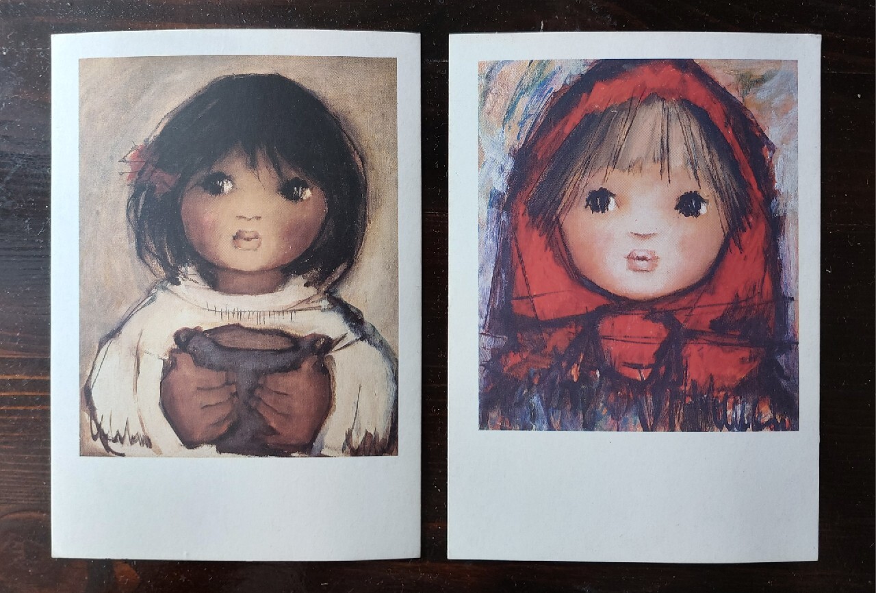 2 pocztówki mal Maria UrbanMieszkowska | Pisz | Kup teraz na Allegro ...