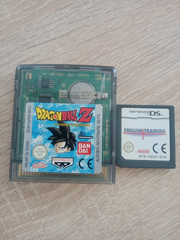 Zestaw Gra dragon Ball z game boy + english training Nintendo ...