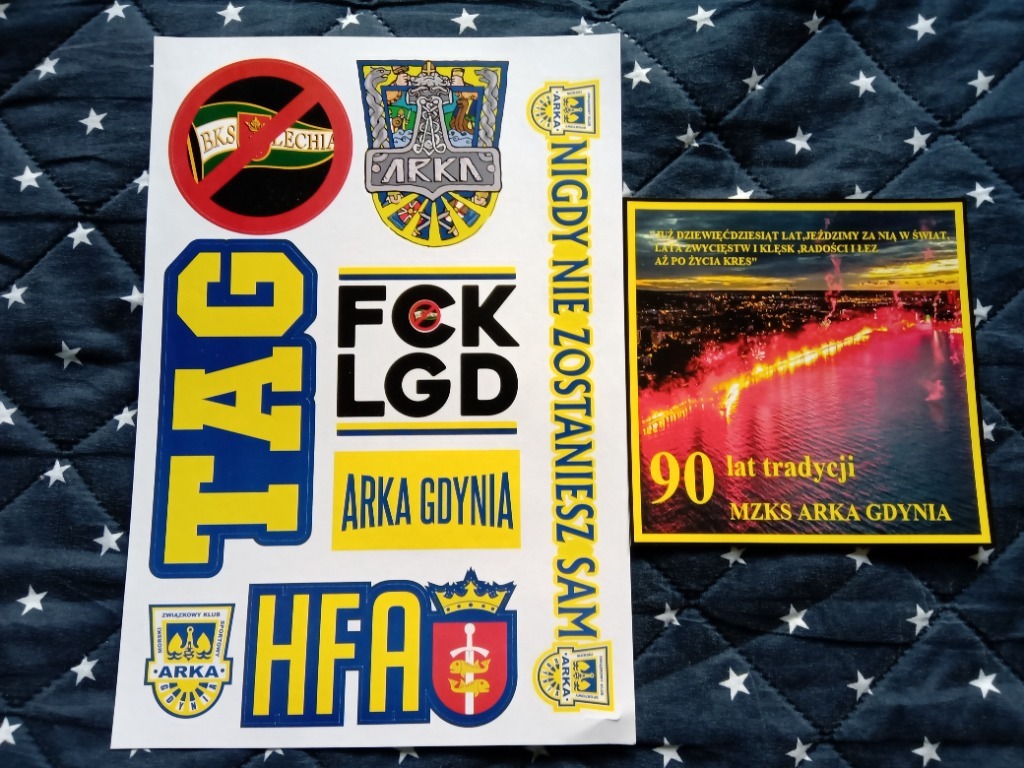 vlepki wlepki Arka Gdynia Cracovia Lech Gwardia | Wejherowo | Licytacja ...