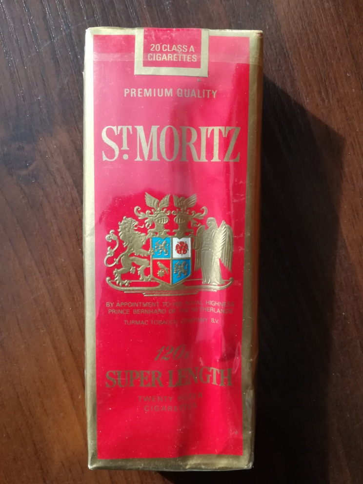 Kolekcjonerskie papierosy St. Moritz 120 długie | Żary | Kup teraz na ...