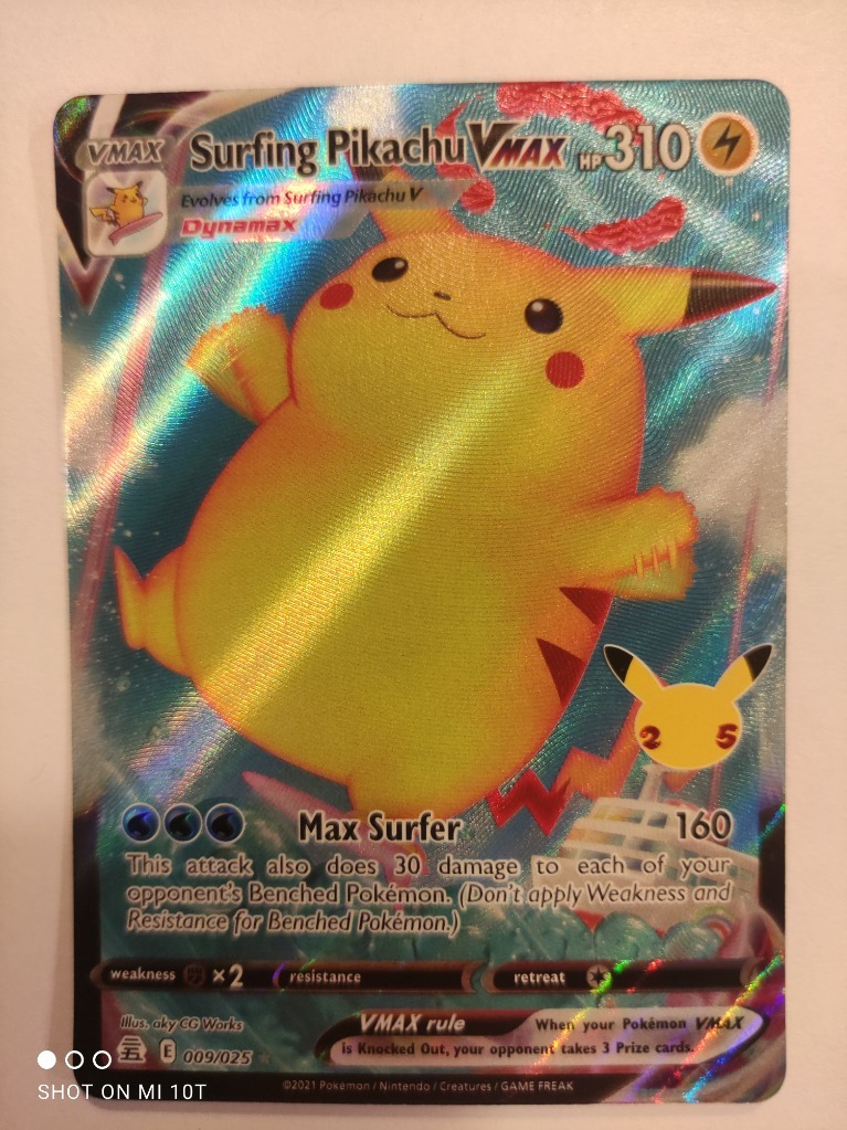 Surfing Pikachu VMAX 009/025 karta pokemon | Pisary | Kup teraz na ...