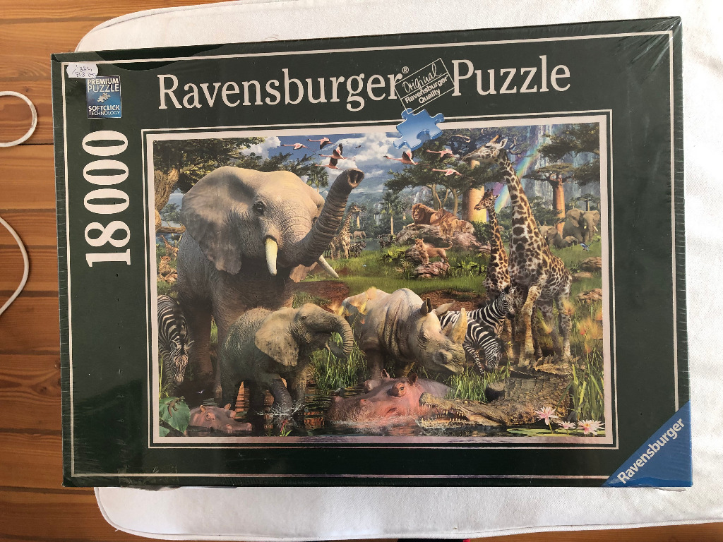 Ravensburger At the waterhole Puzzle 18000 elementów NOWE OKAZJA ...