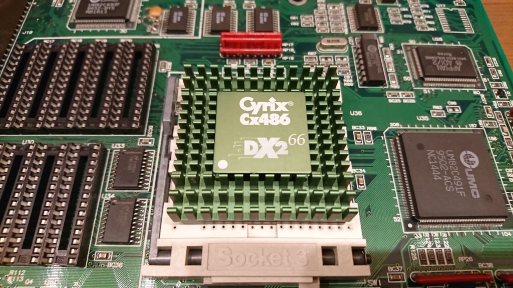 Płyta Daewoo PC AT (Socket 3) + Cyrix 486 DX2/66 | Warszawa | Licytacja ...