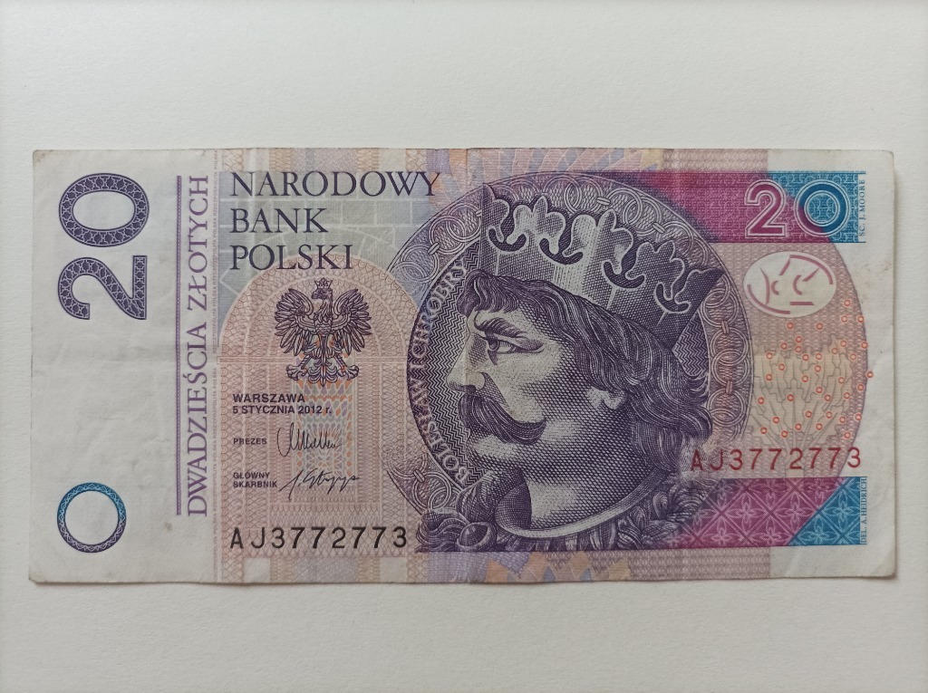 Banknot 20zł radar AJ3772773 | Bogucice | Kup teraz na Allegro Lokalnie