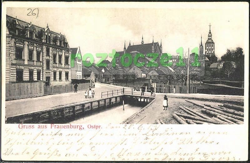 FROMBORK Gruss aus Frauenburg, kanał 1907 | Roztocze | Kup teraz na ...