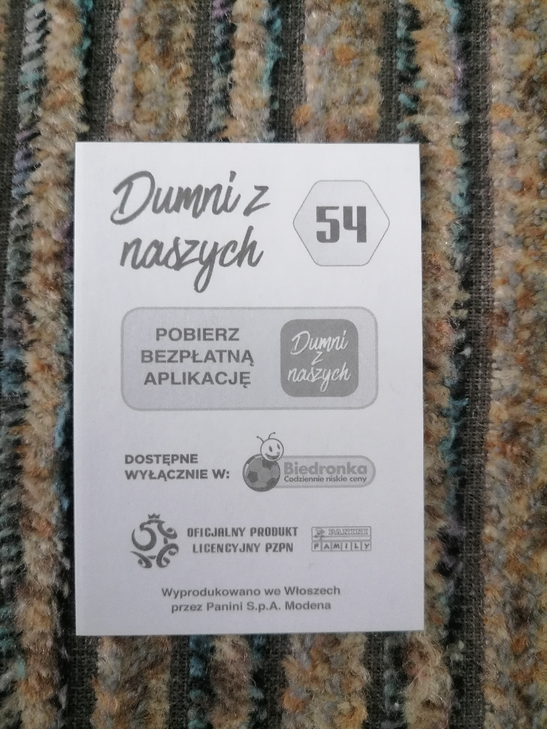Naklejki DUMNI Z NASZYCH Paninini 54 | Warszawa | Licytacja na Allegro ...