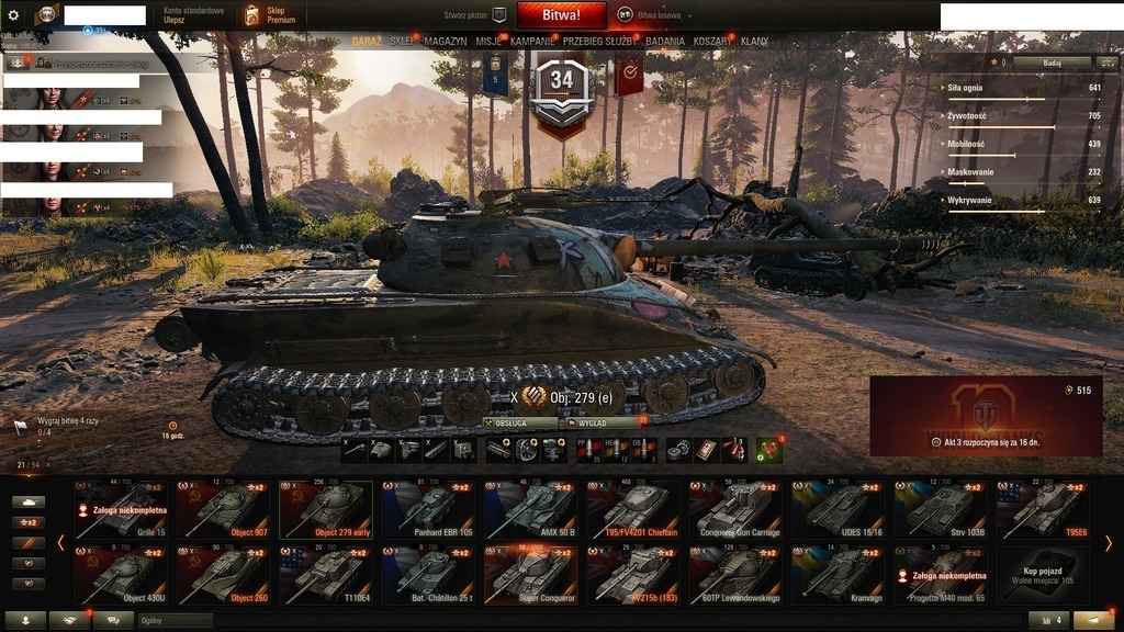 Konto wot World of tanks Obiekt 279 early i CHIF | Katowice ...