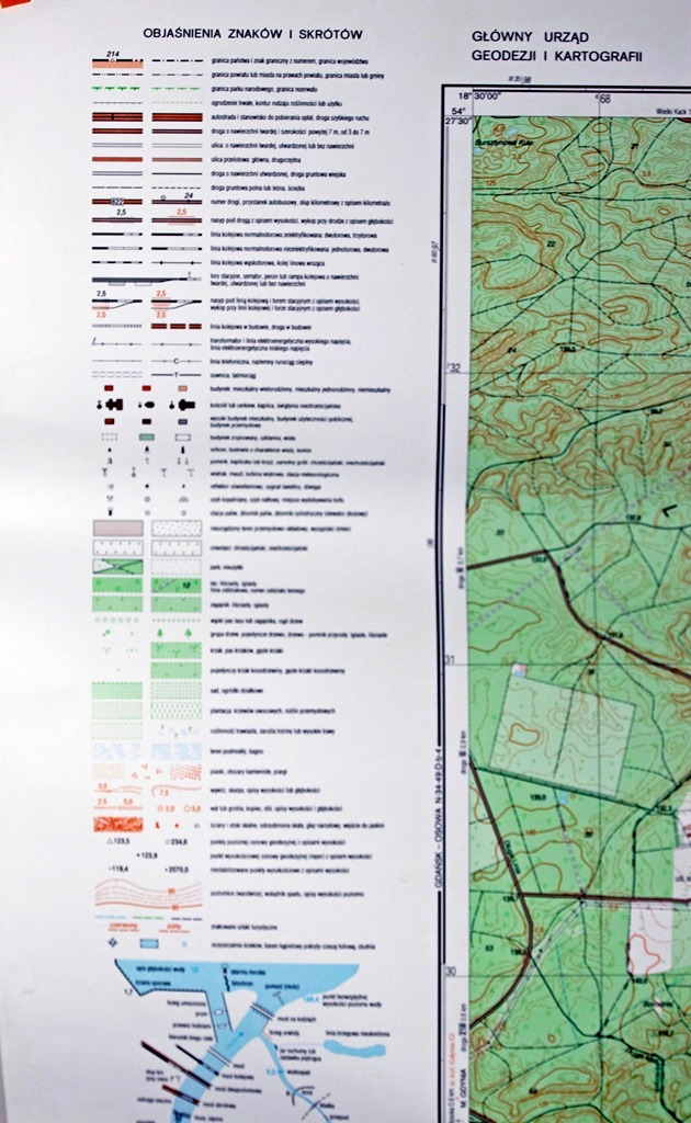 Mapa 1:10 000 woj. Kieleckie, Kowala .. Szczukowi | Tuchom | Kup teraz ...