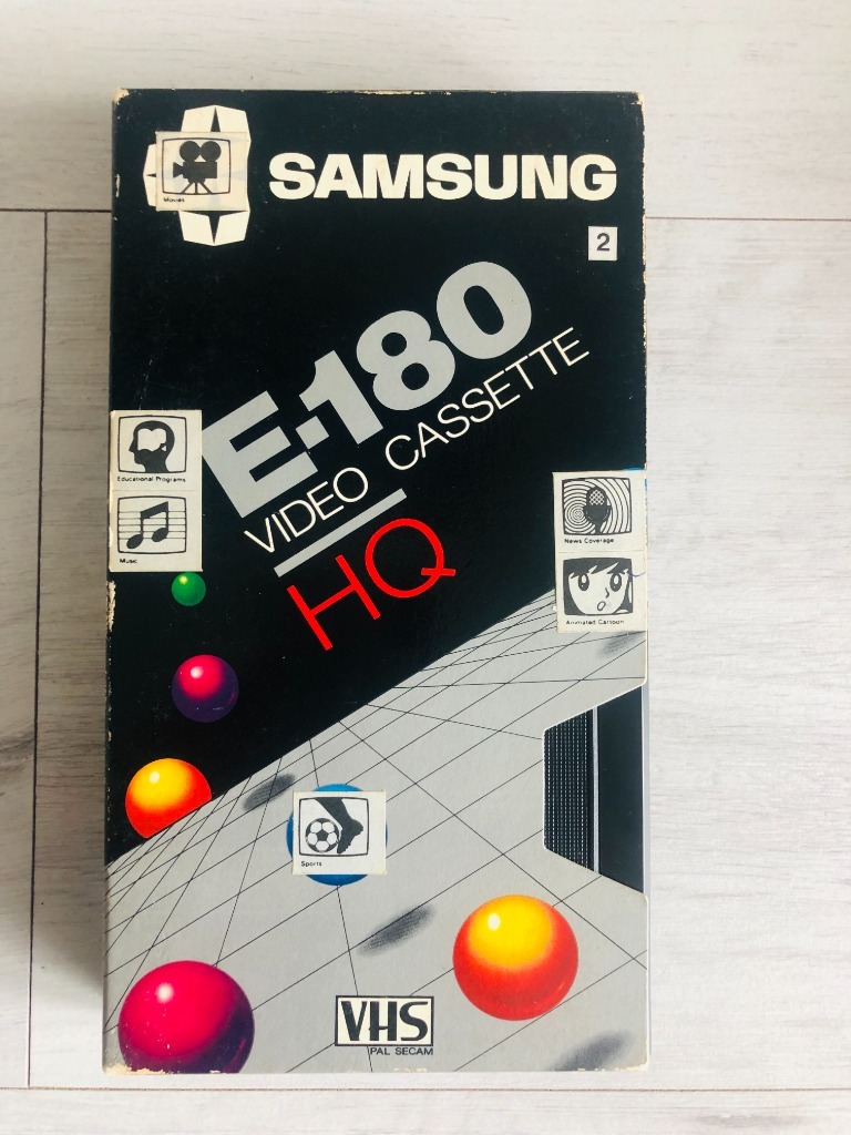 Kaseta video VHS SMSUNG 180 min PRL | Łódź | Kup teraz na Allegro Lokalnie