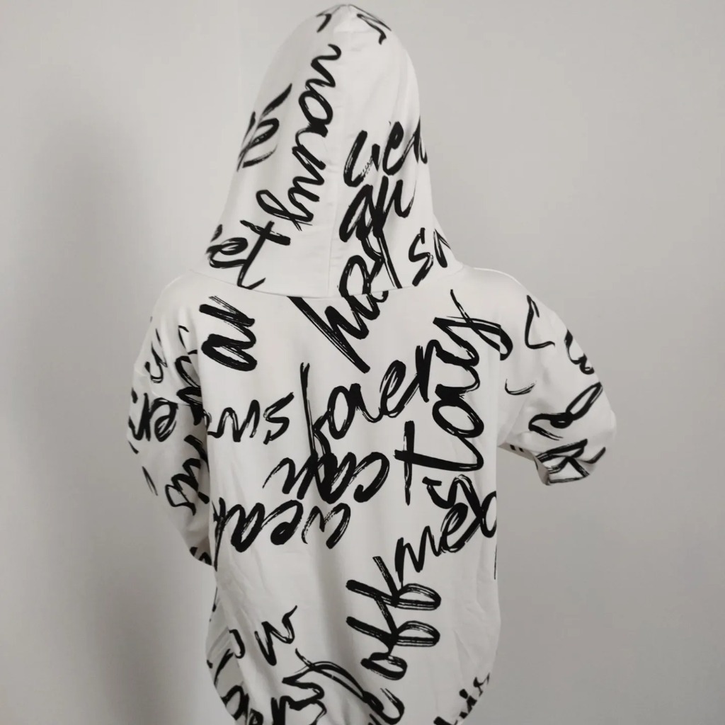 Bluza Megi collection biała czarna litery s/m | Biała | Kup teraz na ...