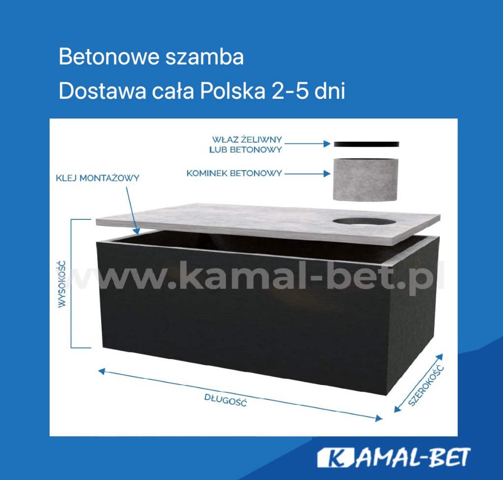 szamba szambo betonowe 5m3 6m3 8m3 10m3 12m3 20m3 | Opole | Kup teraz ...