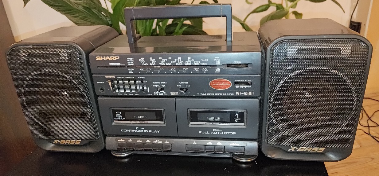 Radiomagnetofon Boombox SHARP WF-A500 | Łazy | Kup teraz na Allegro Lokalnie