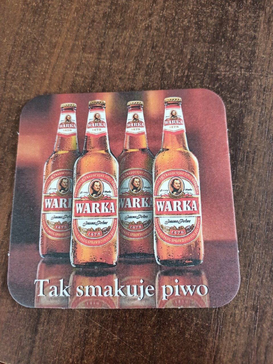 Podkładka pod piwo Browar Warka | Tychy | Licytacja na Allegro Lokalnie