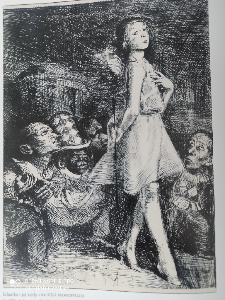 Antyk Bruno Schulz obraz, rysunek pt."Infantka" | Warszawa | Kup teraz ...