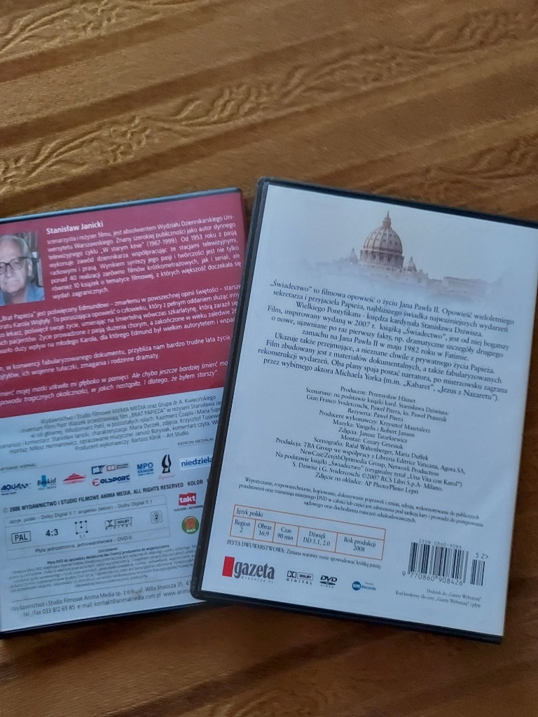 Plyty DVD - Świadectwo, Brat papieża. | Toruń | Kup teraz na Allegro ...