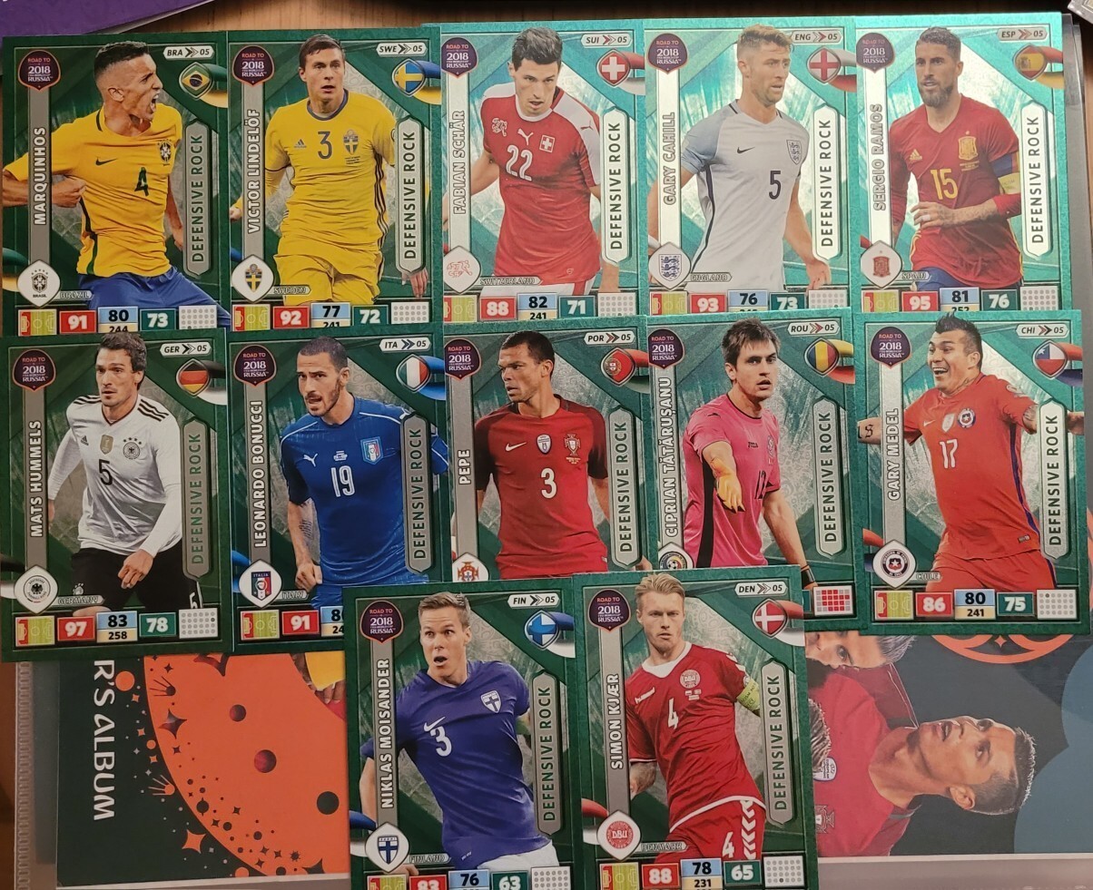 Karty panini Defensive Rock ROAD TO RUSSIA 2018 | Poznań | Kup teraz na ...