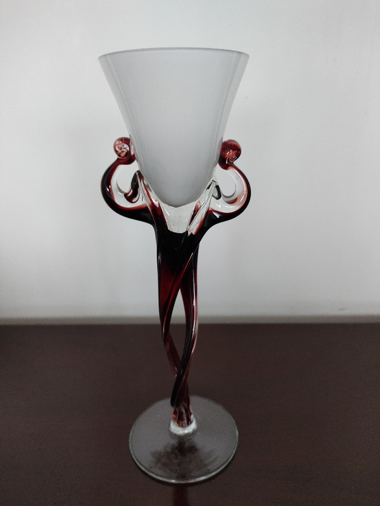 Kielich ozdobny, szkło artystyczne - Makora Krosno | Elbląg | Kup teraz ...