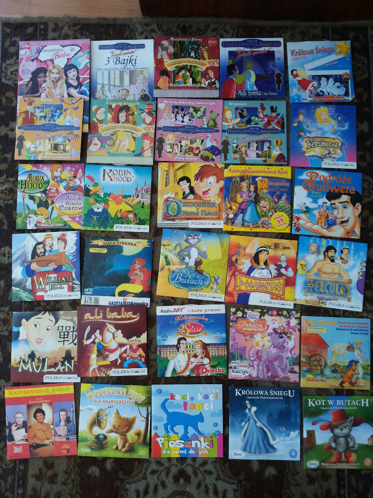 Zestaw bajek filmów animowanych VCD + gratisy | Gdańsk | Kup teraz na ...