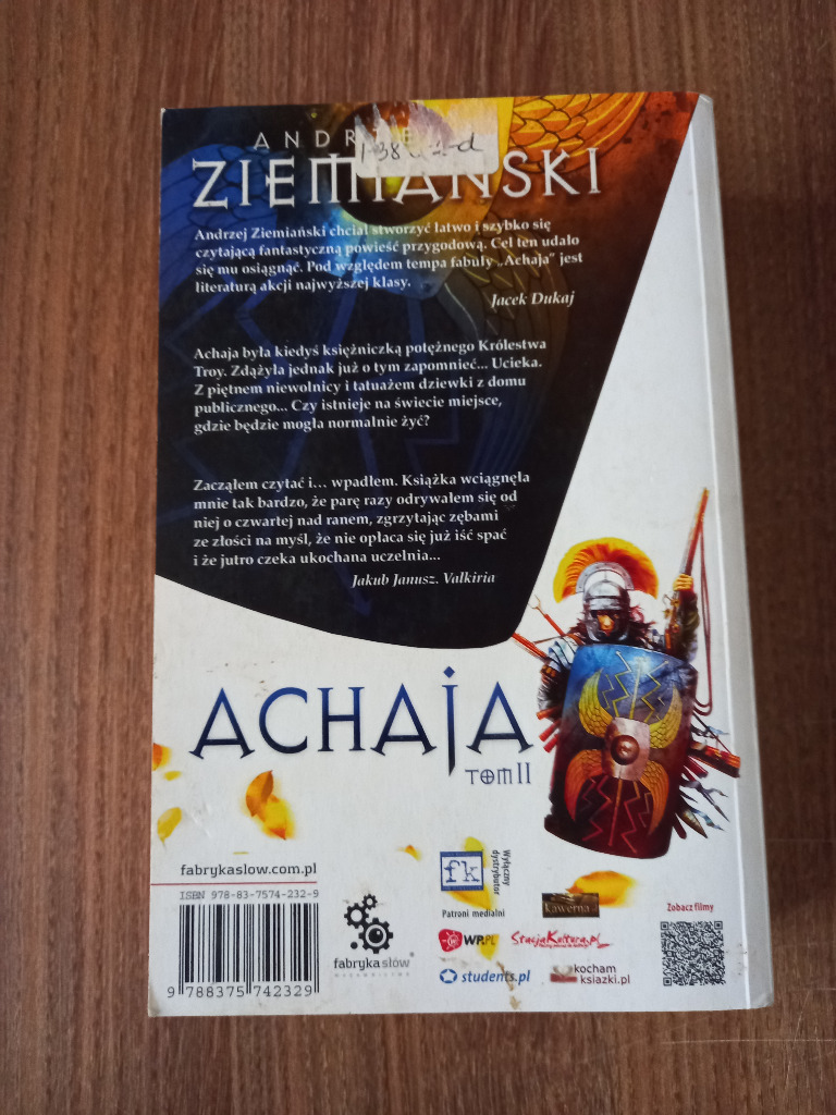Andrzej Ziemiański - Achaja tom 2 | Łowicz | Kup teraz na Allegro Lokalnie