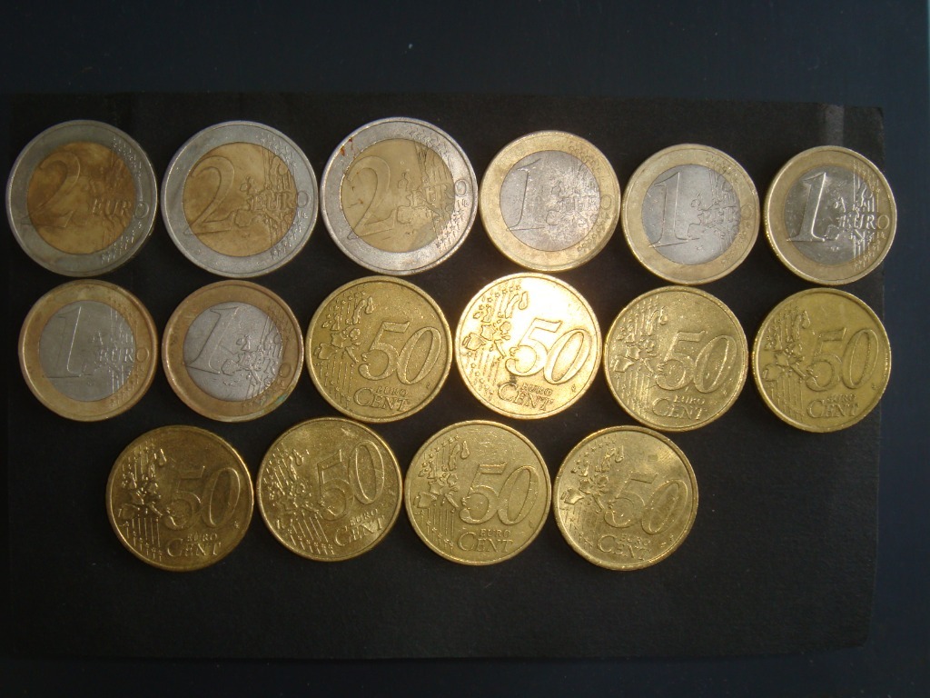 Sprzedam euro bilon 15€ w sumie | Kraków | Licytacja na Allegro Lokalnie