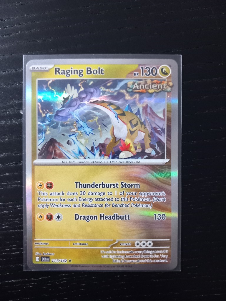 Karta pokemon Raging Bolt 111/142 Holo | Kobylin | Kup teraz na Allegro ...