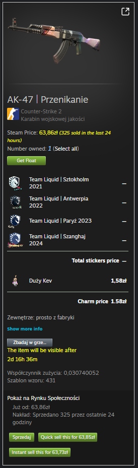 AK-47 | Crossfade (Factory New) skin cs2 | Wrocław | Kup teraz na ...