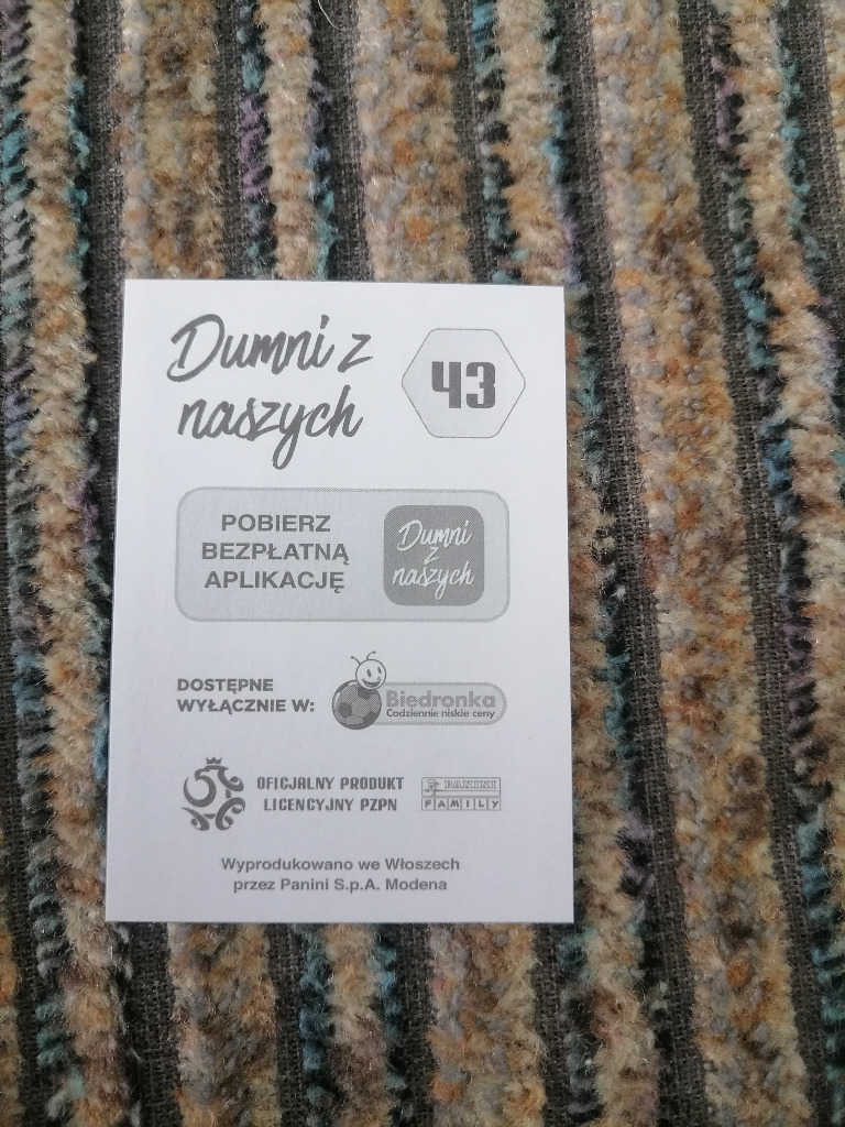 Naklejki DUMNI Z NASZYCH Paninini 43 | Warszawa | Licytacja na Allegro ...