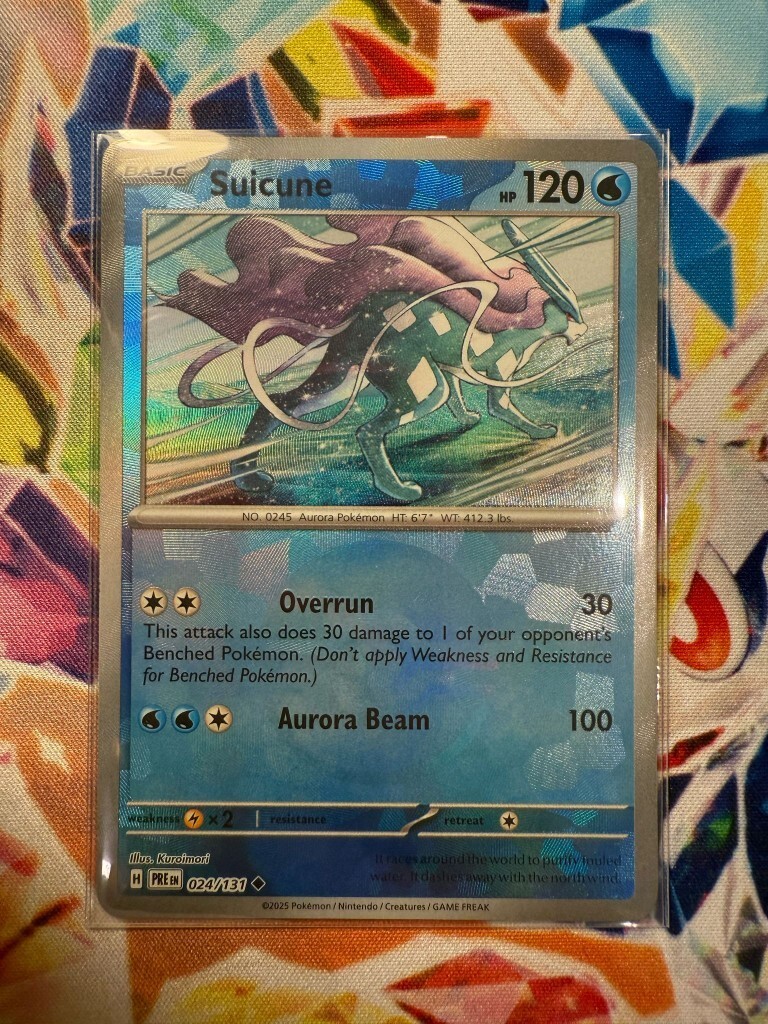 Karta Pokemon tcg Suicune Revers Holo Poke Ball PRE 024 Prismatic ...