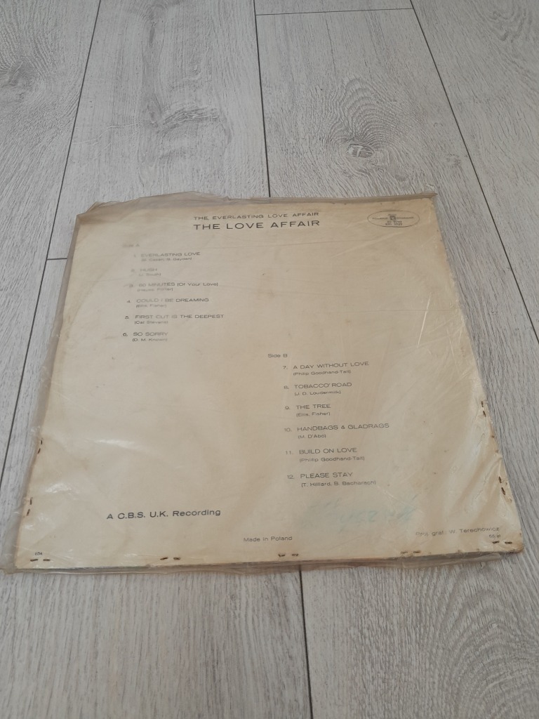 PŁYTA WINYLOWA WINYL THE LOVE AFFAIR MUZA XL 0707 | Roztoka | Kup teraz ...