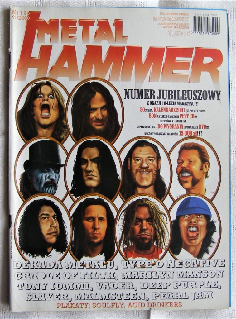 Metal Hammer 11/2000 magazyn czasopismo | Ostrów Wielkopolski ...