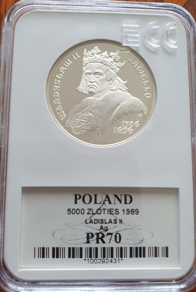5000 o zl Władysław III Jagiełło 1989 r | Strzelce Opolskie | Kup teraz ...
