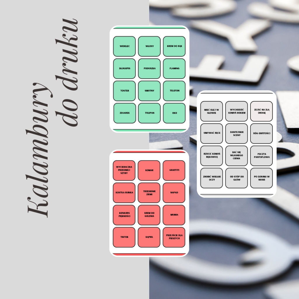 Gra kalambury do druku | Poznań | Kup teraz na Allegro Lokalnie