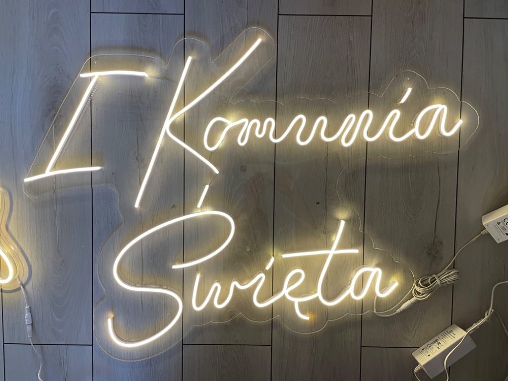 Chrzest Święty ledon neon | Puck | Kup teraz na Allegro Lokalnie