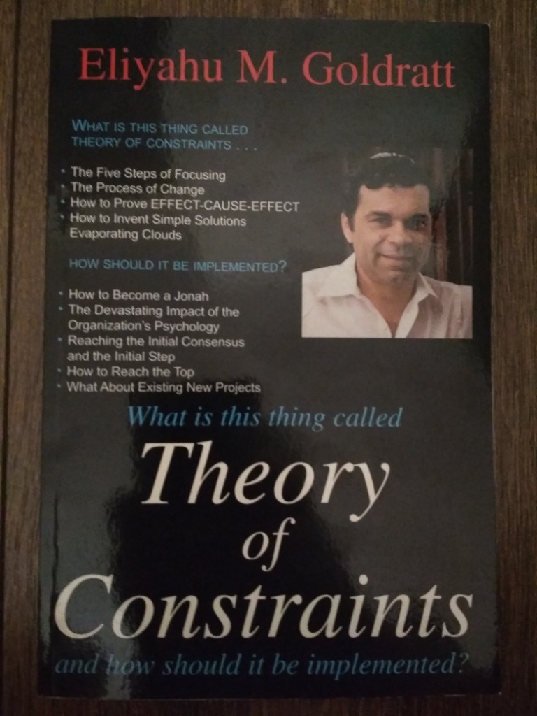 Theory of constraints - Eliyahu M. Goldratt | Pruszków | Kup teraz na ... Theory of constraints - Eliyahu M. Goldratt | Pruszków | Kup teraz na ...