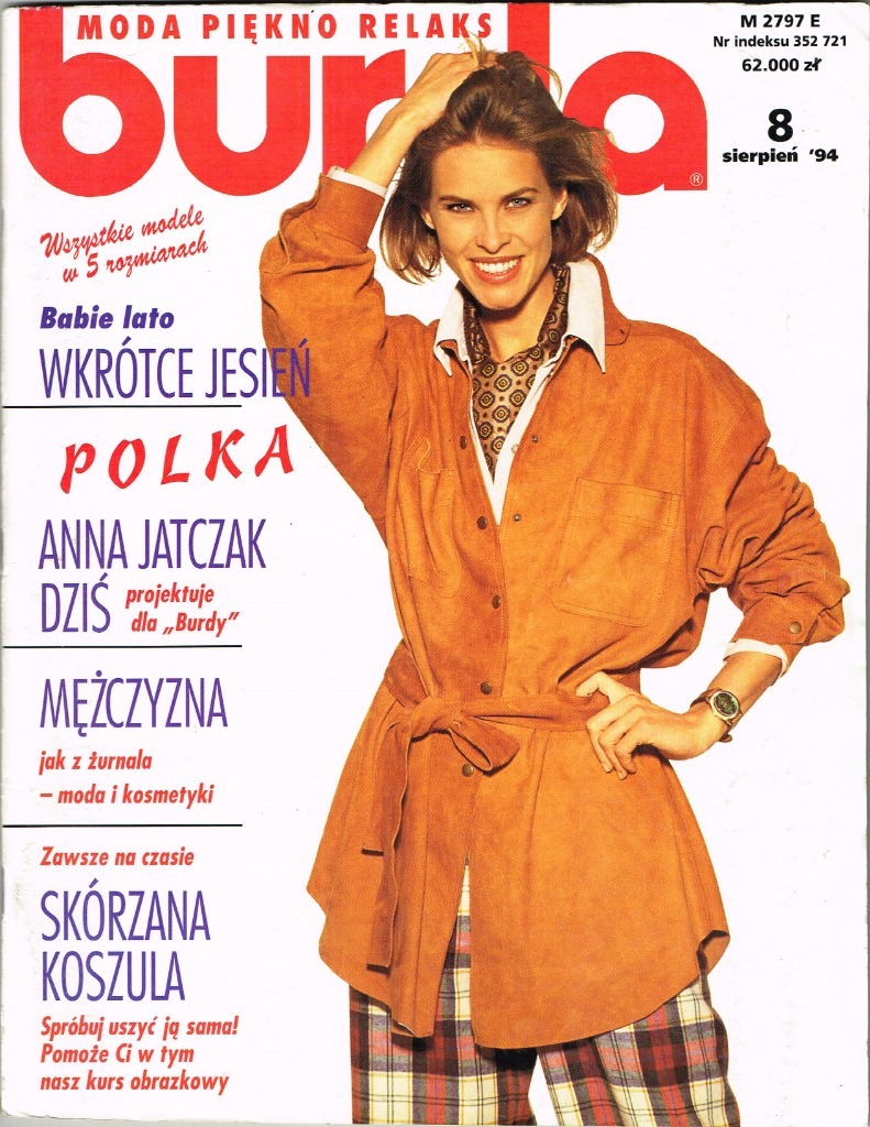 BURDA 8 / 1994 + wykroje | Konin | Kup teraz na Allegro Lokalnie
