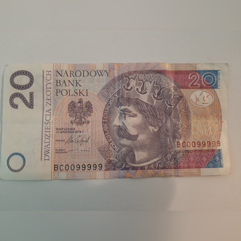 BANKNOT 20 PLN | Toruń | Ogłoszenie na Allegro Lokalnie