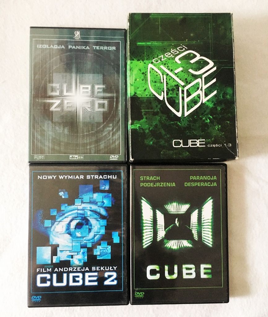 Cube 1-3 Trylogia Edycja Kolekcjonerska BOX 3xDVD | Gdańsk | Kup teraz ...