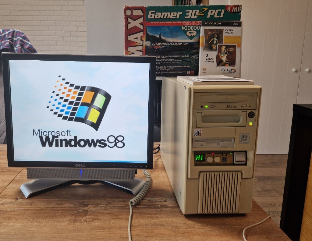 Retro Komputer AMD K62 450MHZ SLI 3DFX VOODOO 2 | Pobiedziska | Kup ...