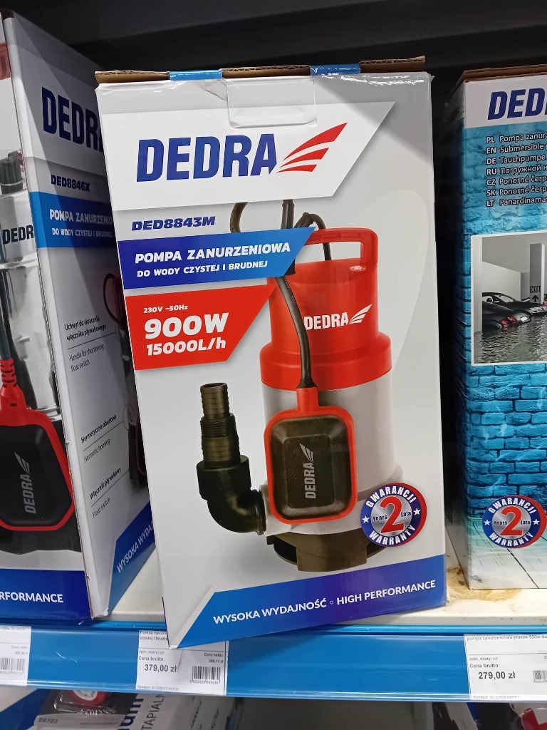 Pompa zanurzeniowa DEDRA DED8843M | Białogard | Ogłoszenie na Allegro ...