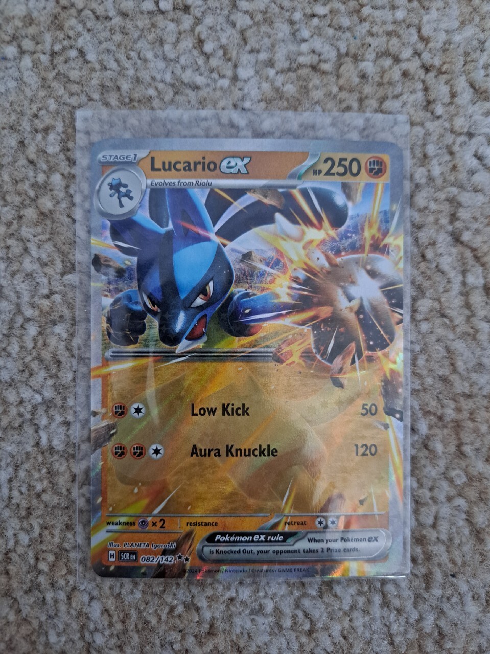 Karta Lucario ex pokemon 082/142 | Klepacze | Kup teraz na Allegro Lokalnie