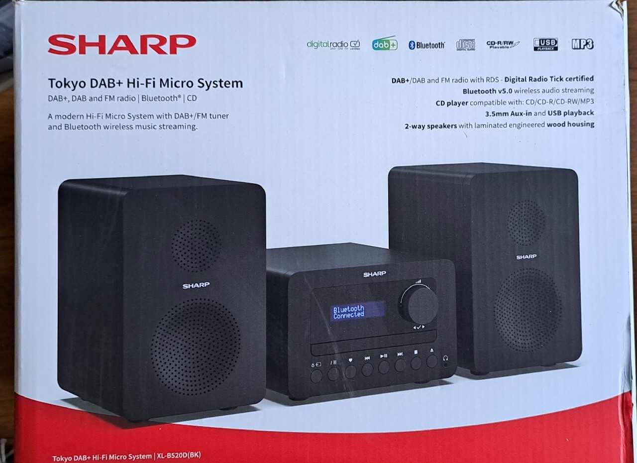 SHARP Tokyo DAB+HiFi Micro system Xl B520D BK | Grudziądz | Kup teraz ...