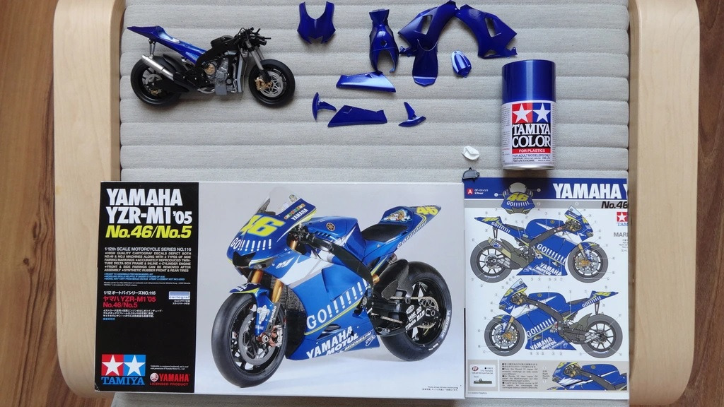 TAMIYA 14116 Motocykl 1/12 YAMAHA YZR-M1 05' Rossi | Świdnica | Kup ...