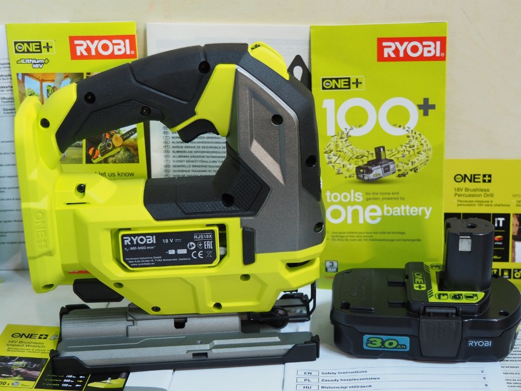 RYOBI RJS 18X wyrzynarka bezszczotkowa 18v 3ah aku | Kuleszówka ...